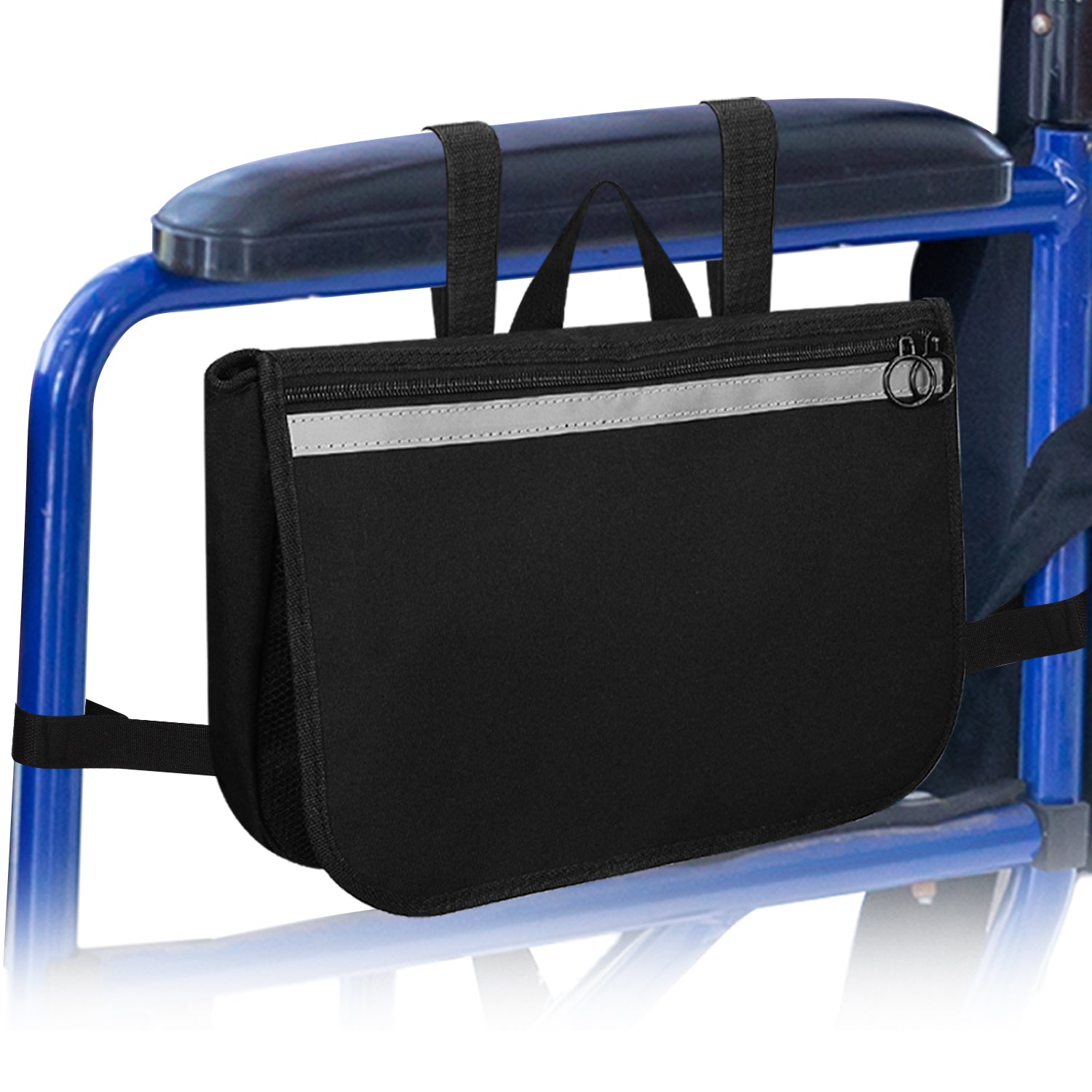SupreGear Wheelchair Side Bag for Walkers & Rollators, Waterproof